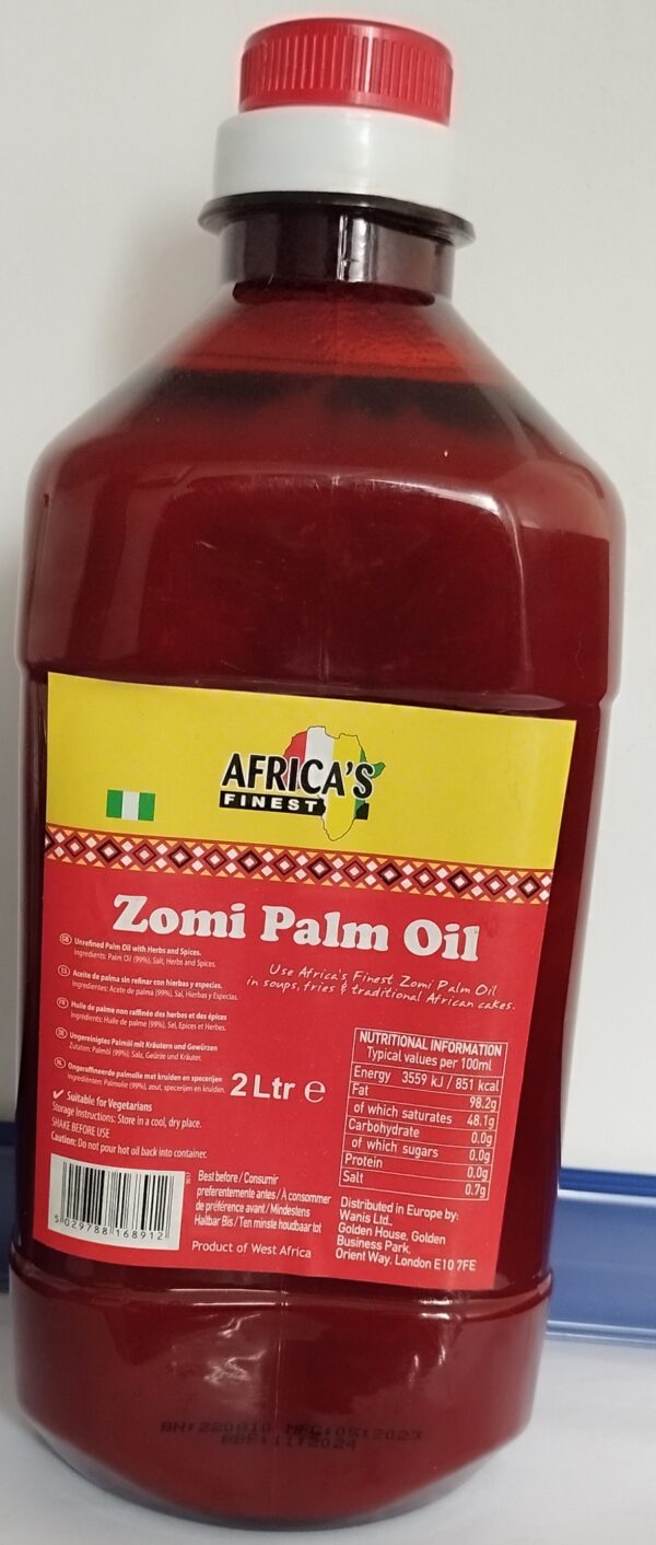 AFRICA’S FINEST ZOMI PALM OIL 2Ltr – Gracey stores